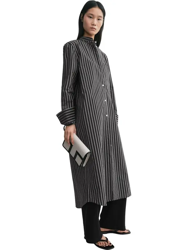 TOTÊME Striped Tunic - Black-white