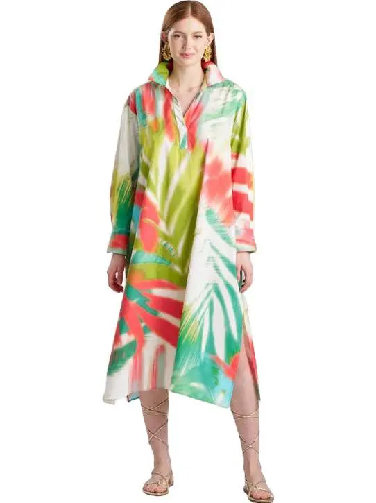 Natori Usami Oversized Shirt Dress - Multi