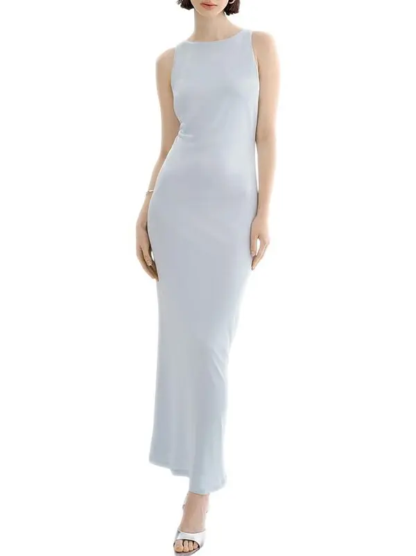 LAMARQUE Kyryla Scoop Back Dress - Blue Shimmer