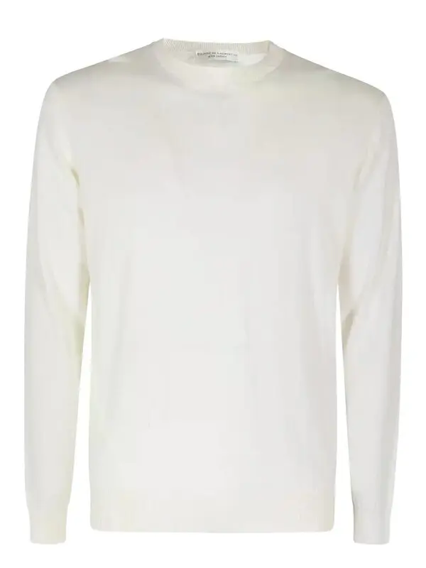 FILIPPO DE LAURENTIIS Crew-neck Fine-knit Sweater - Neutrals