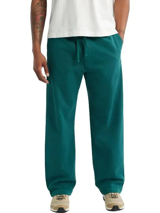 Carhartt Work In Progress Floyde Twill Drawstring Pants - Rainforest (garment Dyed)