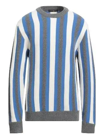 DANIELE FIESOLI Striped Intarsia-knit Sweater - Grey