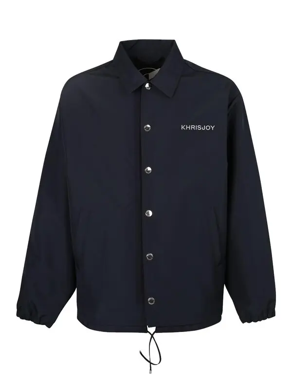 Khrisjoy Logo Bomber Jacket - Blue