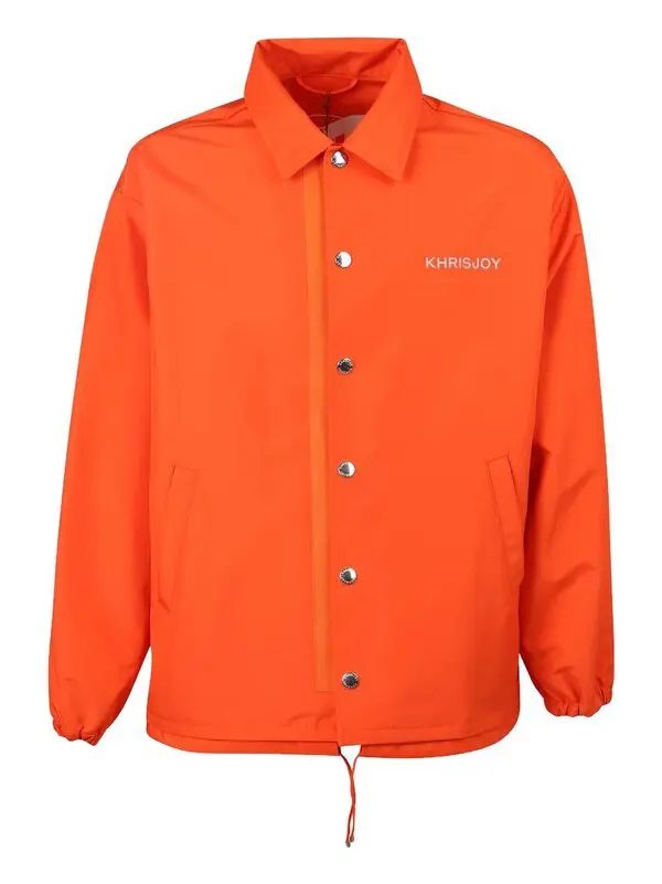 Khrisjoy Logo Print Bomber Jacket - Orange