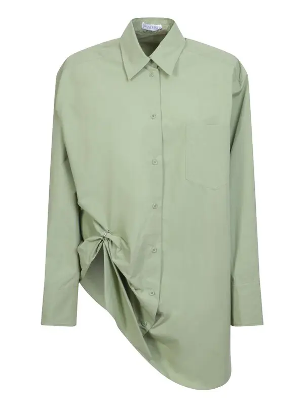 JW Anderson Eyelets Oversize Shirt - Green