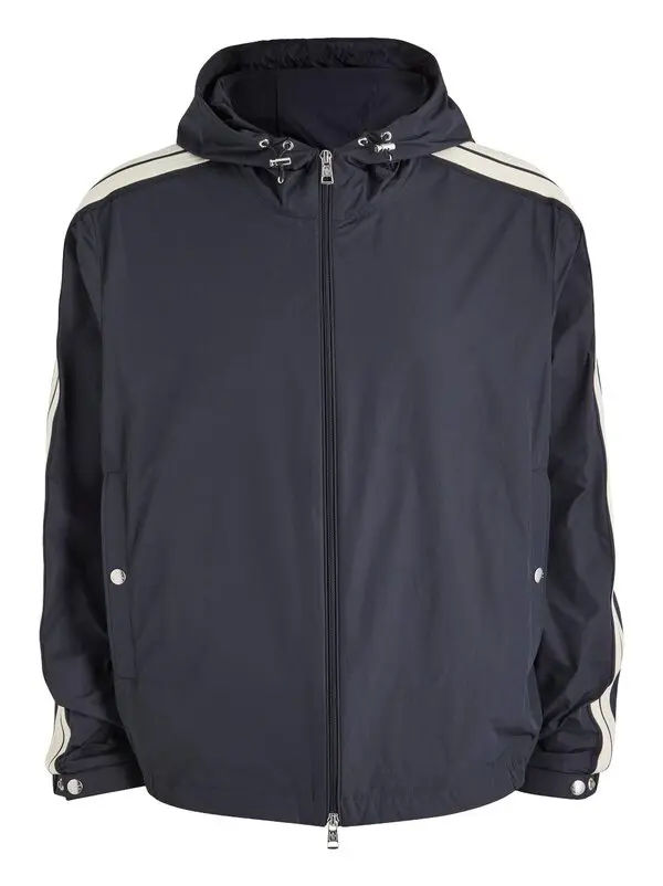 Moncler Olan Hooded Shell Jacket - Navy