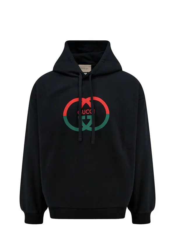 Gucci Cotton Sweatshirt With Logo - Black