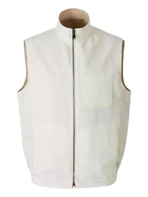 Canali Reversible Vest - Neutrals