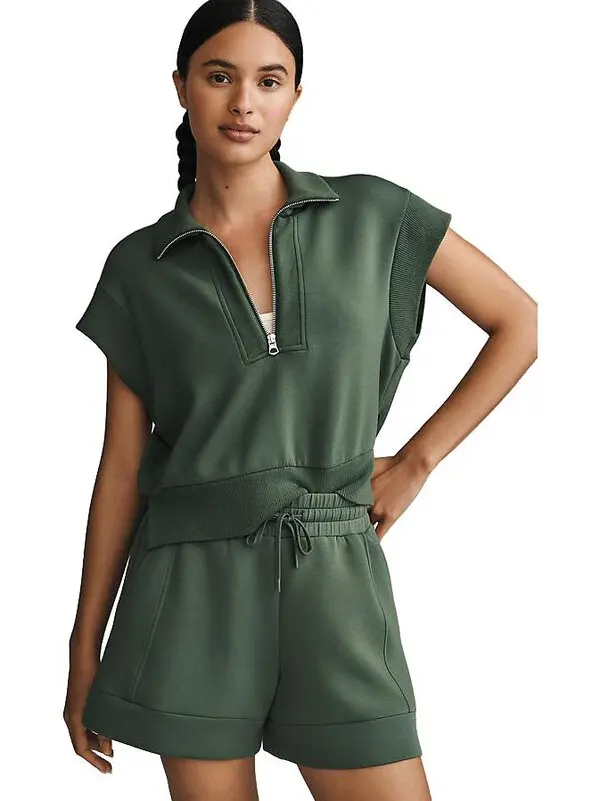 Varley Half-zip Muscle Pullover - Cilantro