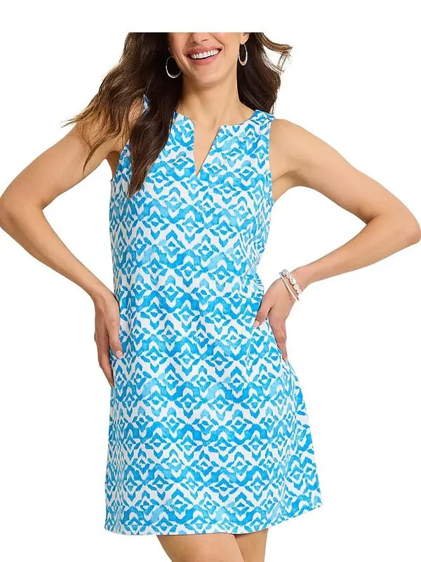 Tommy Bahama Darcy Coastal Tiles Dress - Como Blue