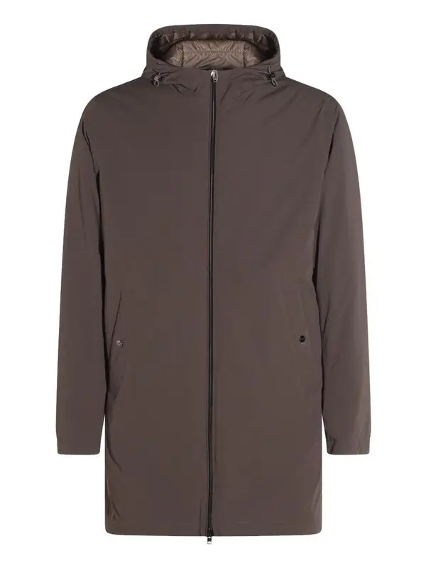 Herno Down Jacket With Hood - Visone