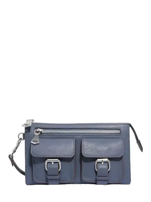 AIMEE KESTENBERG Saddle Up Leather Wristlet - Soft Ink