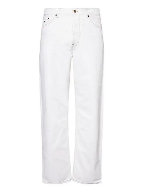 Tommy Hilfiger Relaxed-fit Straight-leg Denim Jeans - Ecru