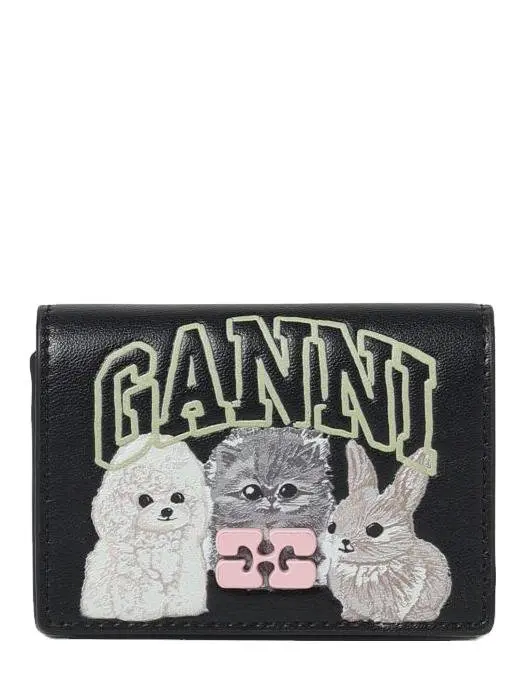 GANNI Wallet - Black