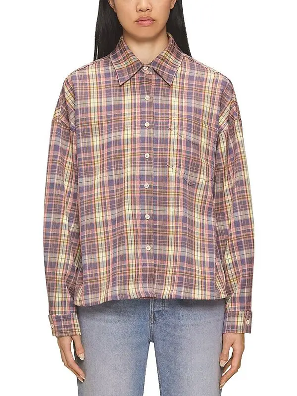 EB DENIM Adeline Plaid Button-down Shirt - Praire Sunset Plaid