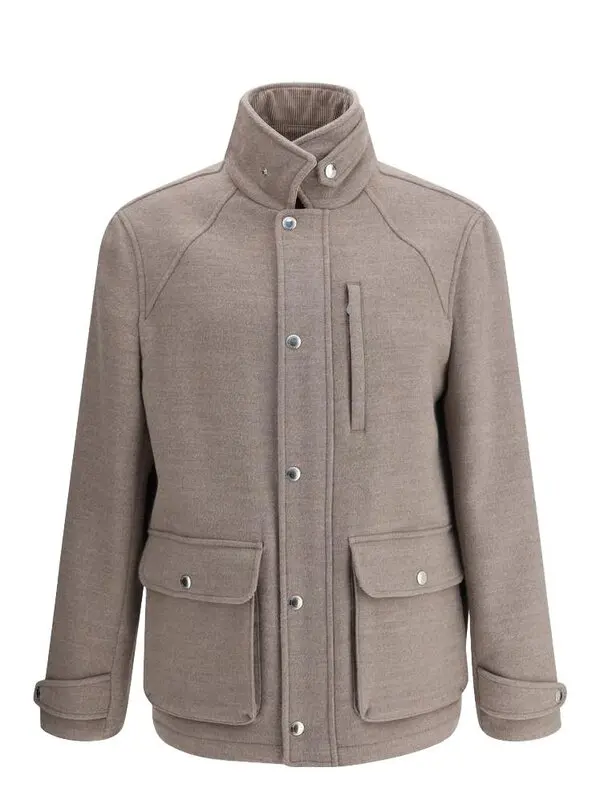 Brunello Cucinelli Wool Jacket - Beige
