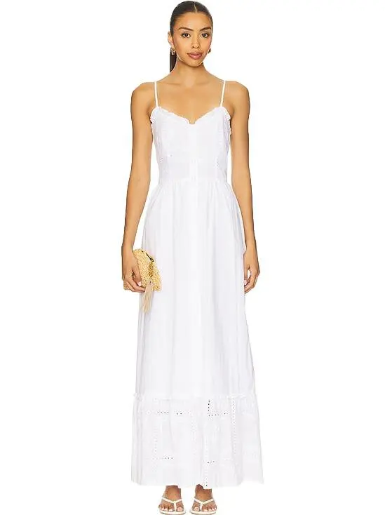 SNDYS Astrid Maxi Dress - White