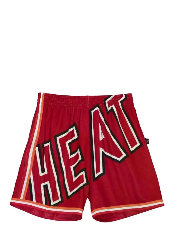 Mitchell & Ness Miami Heat Blown Out Shorts - Red