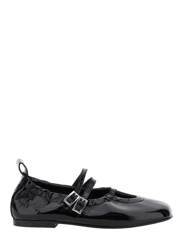 ALOHAS Anne Onix Patent Leather Ballet Shoes - Black