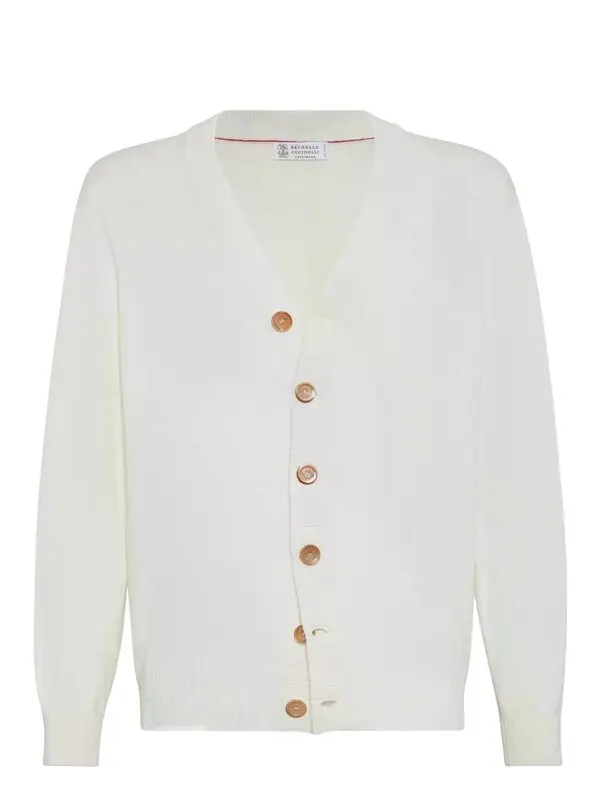 Brunello Cucinelli Cashmere Cardigan - Neutrals