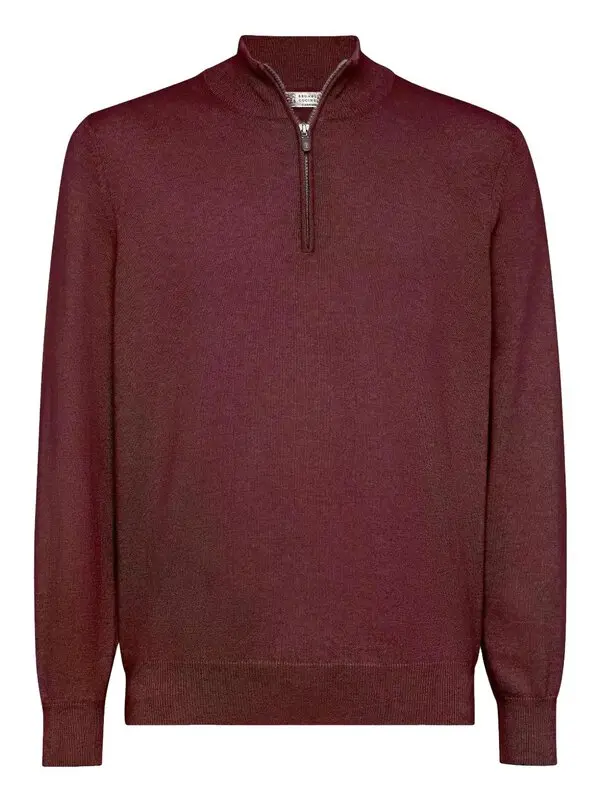 Brunello Cucinelli Cashmere Sweater - Red