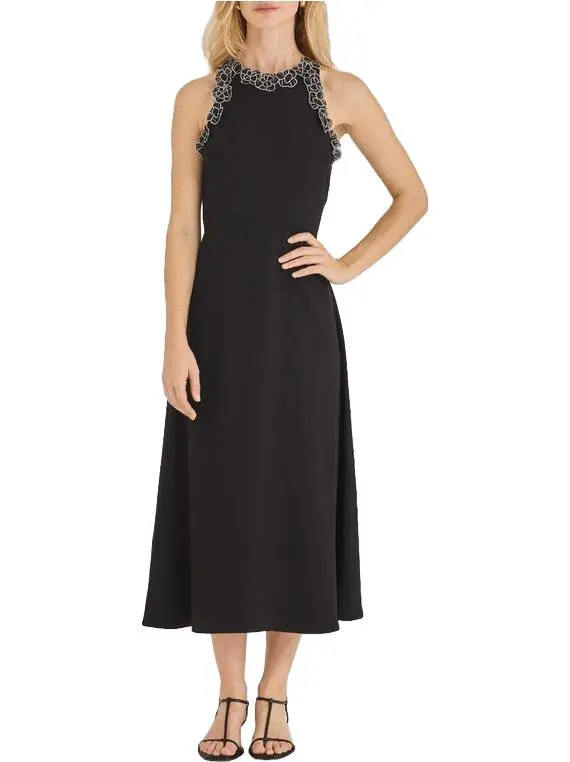 Rebecca Taylor Mia Midi Dress - Black