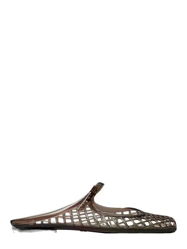 Tory Burch Perforated-design Slides - Brown