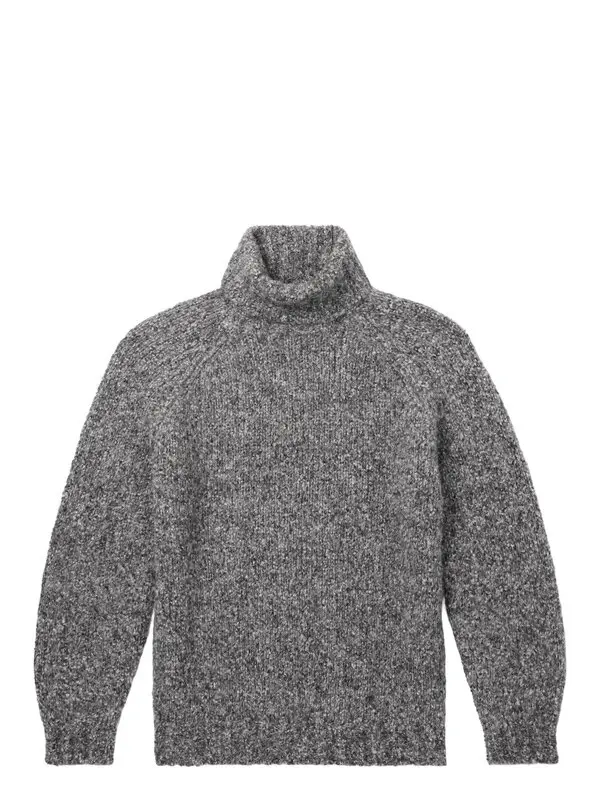 Brunello Cucinelli Ribbed Alpaca-blend Rollneck Sweater - Gray