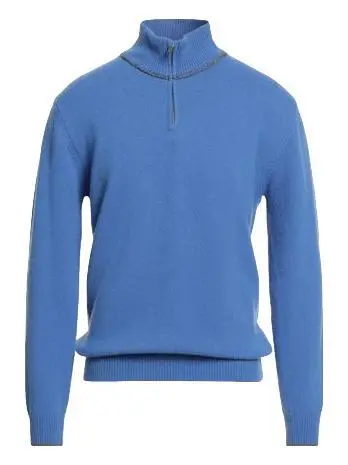 DANIELE FIESOLI Merino Wool Cashmere Lab Sweater - Blue
