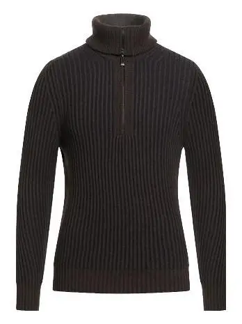 Alpha Studio Jacquard-knit Crewneck Sweater - Brown