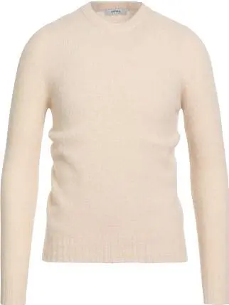Alpha Studio Crewneck Knit Sweater - White