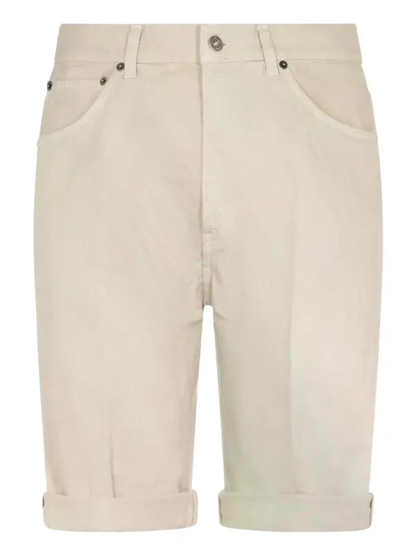 DONDUP Rolled Cuff Shorts - Neutrals