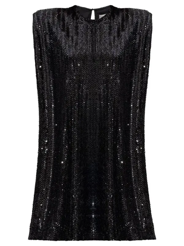 Golden Goose Sequined Mini Dress - Black