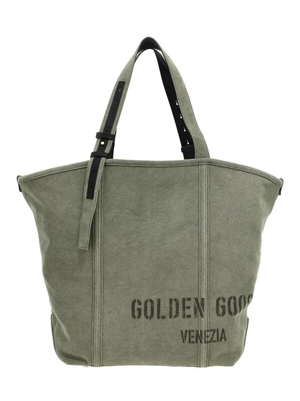 Golden Goose 24.7' Shopping Bag - Gray