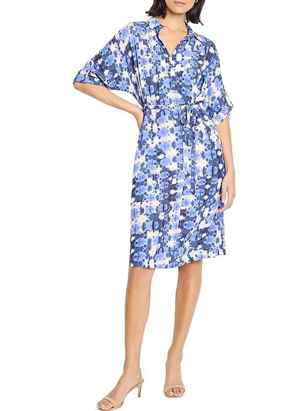NIC+ZOE Devon Belted Dress - Blue Multi