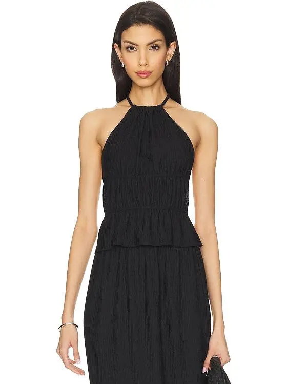 MORE TO COME Malina Top - Black