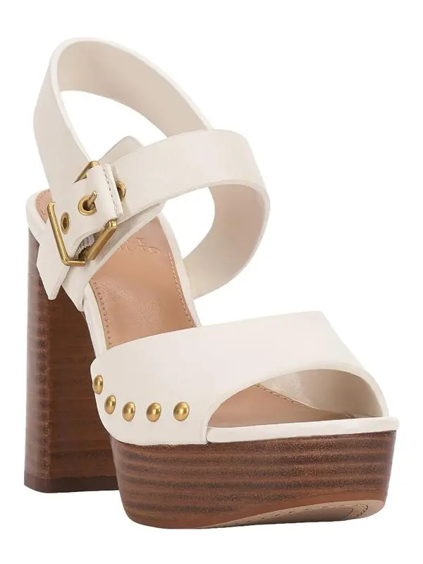 Vince Camuto Patzon Ankle Strap Platform Sandal - Coconut Cream