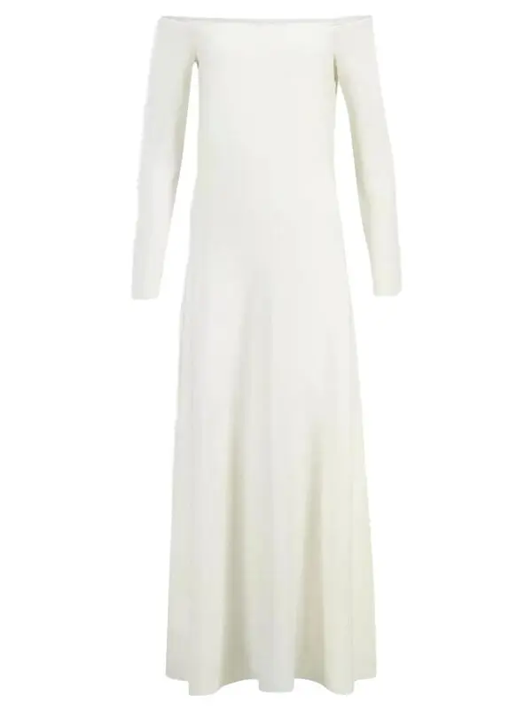 Gabriela Hearst Aine Off-shoulder Long Dress - White
