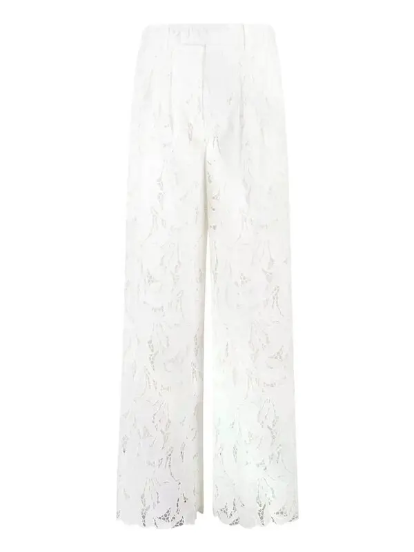 ISABELLE BLANCHE Lace Trousers - Neutrals
