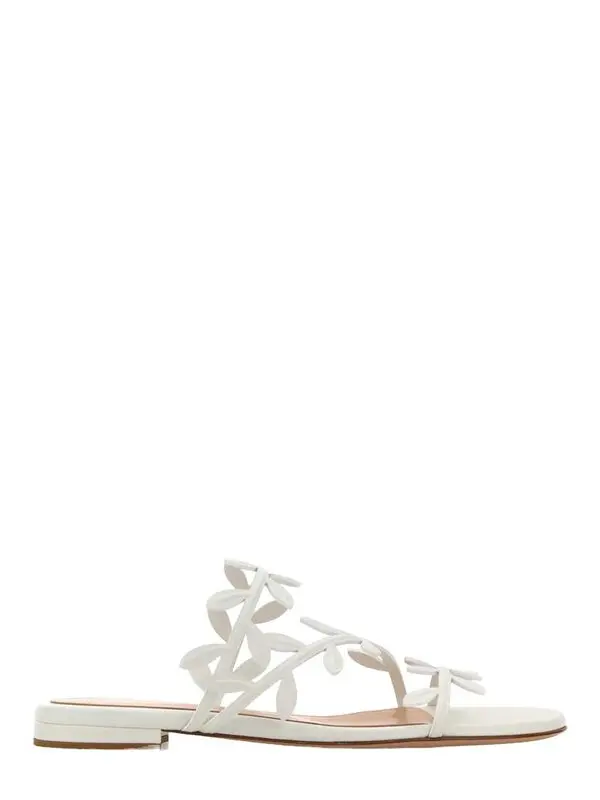 GIANVITO ROSSI Flavia Slippers - White