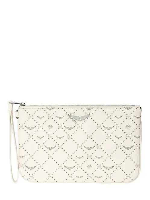 Zadig&Voltaire Z Monogram Canvas Clutch Bag - Flash