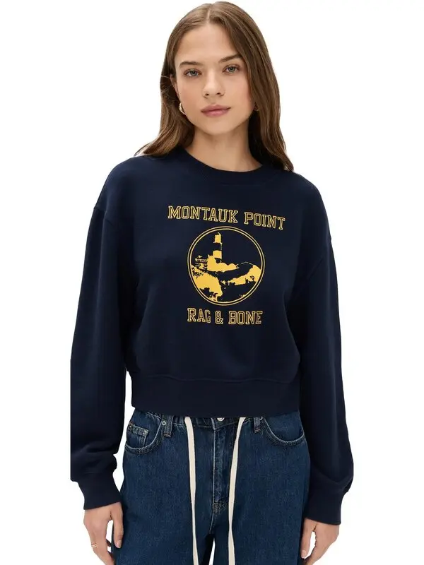 Rag & Bone Montauk Sweatshirt - Navy