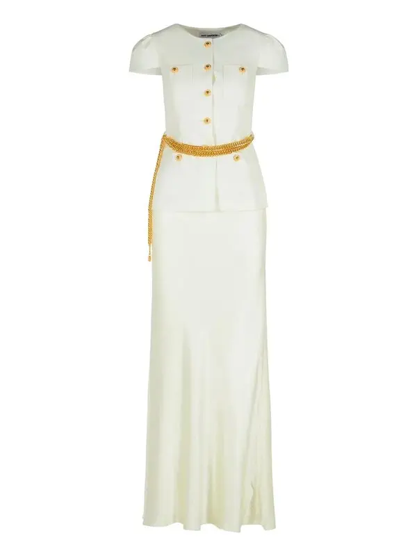 SELF-PORTRAIT Taffeta Polyester Dress - Beige