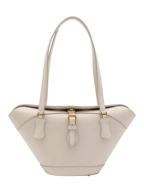 Dolce & Gabbana Leather Satchel - Beige