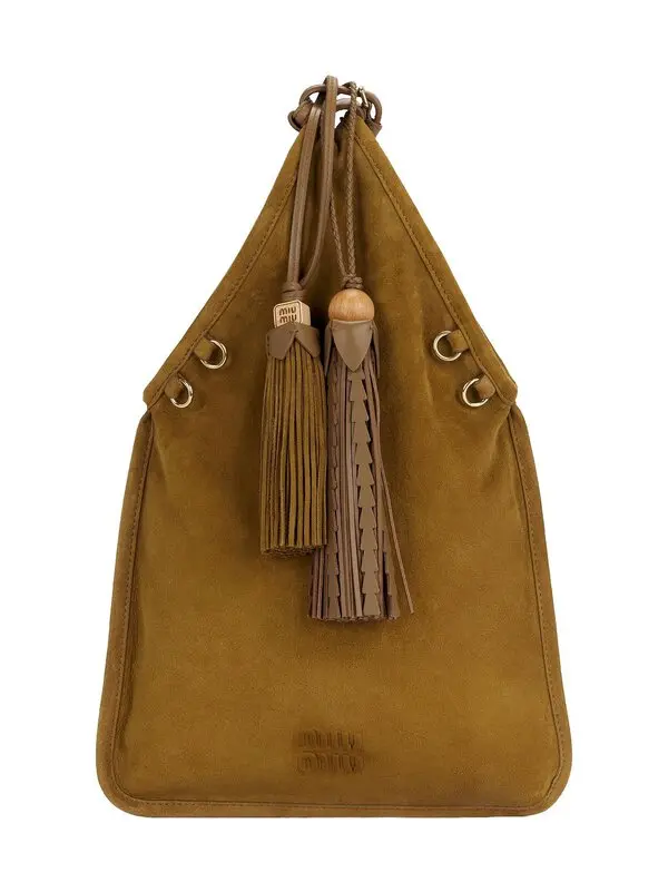 Miu Miu Camoscio Tote - Oliva