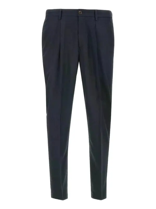 DEVORE INCIPIT Pleated Tailored Trousers - Blue