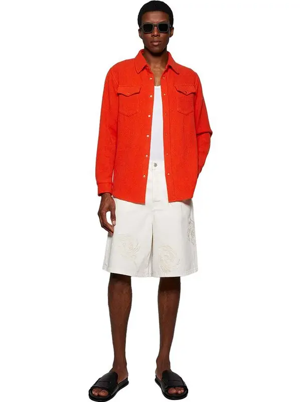 Dries Van Noten Pinot Embroidered Shorts - White