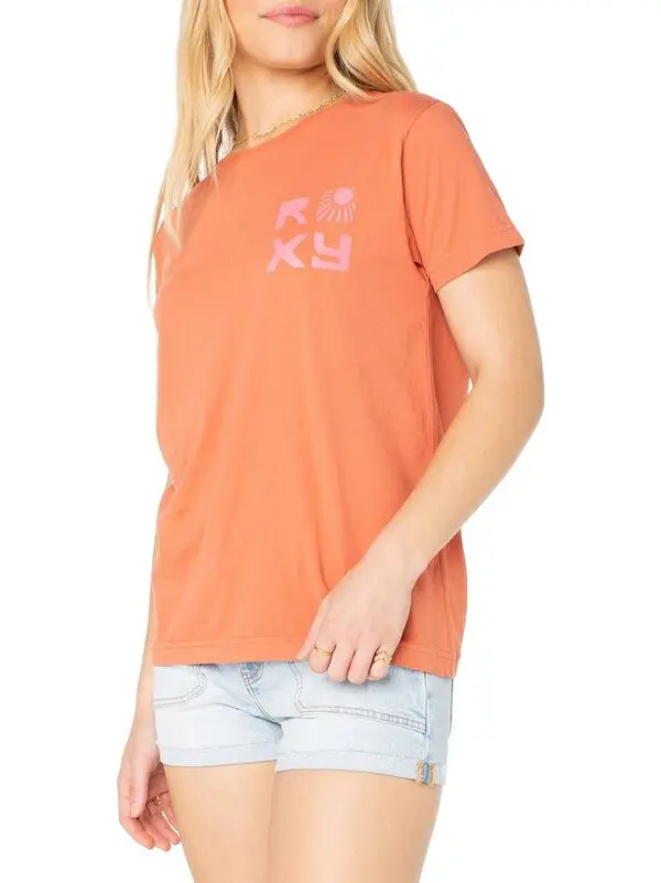 Roxy Cotton Graphic T-shirt - Aragon Wave Cuts