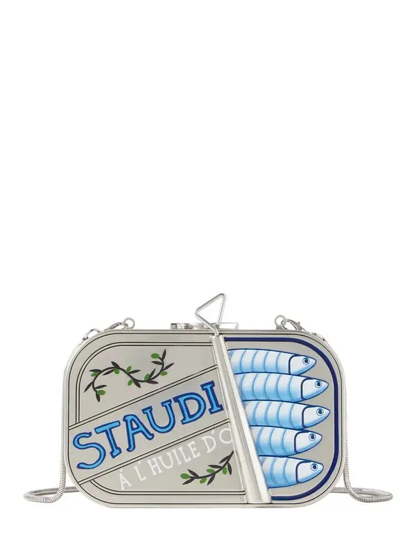 Staud Ines Clutch - Silver