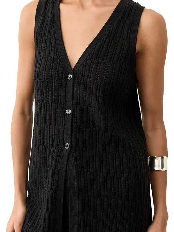 Marine Layer Ray Sweater Vest - Black